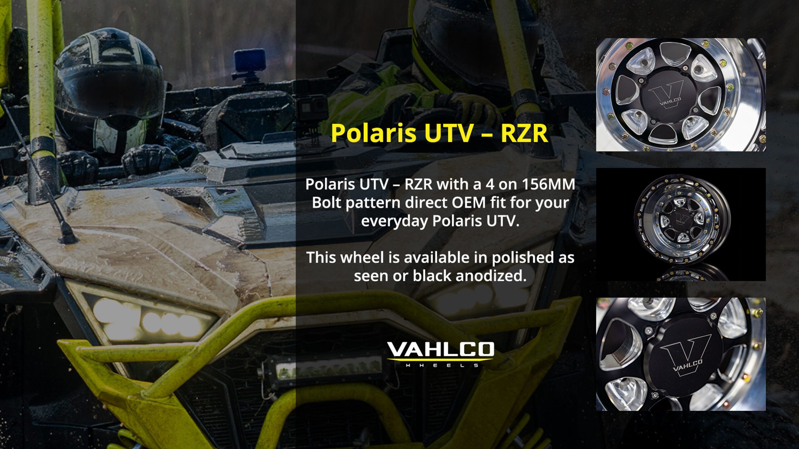 Polaris UTV Rims and Wheels - Vahlco Aluminum Racing Wheels